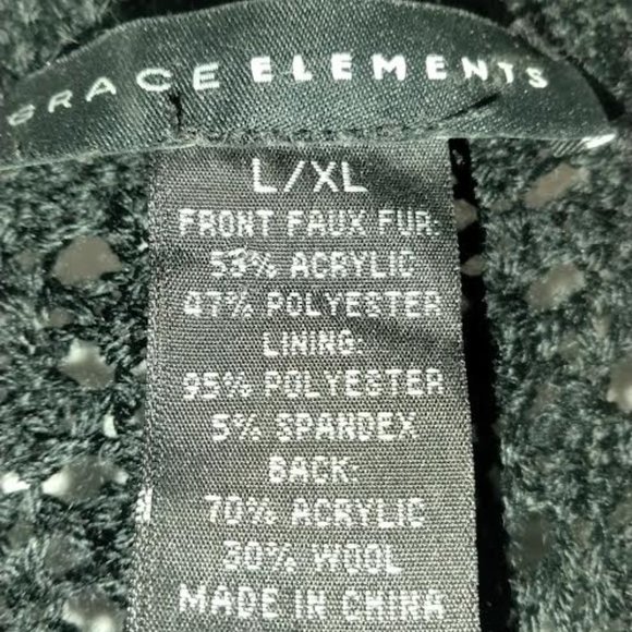 Grace Elements | Jackets & Coats | Grace Elements Open Front Faux Fur ...